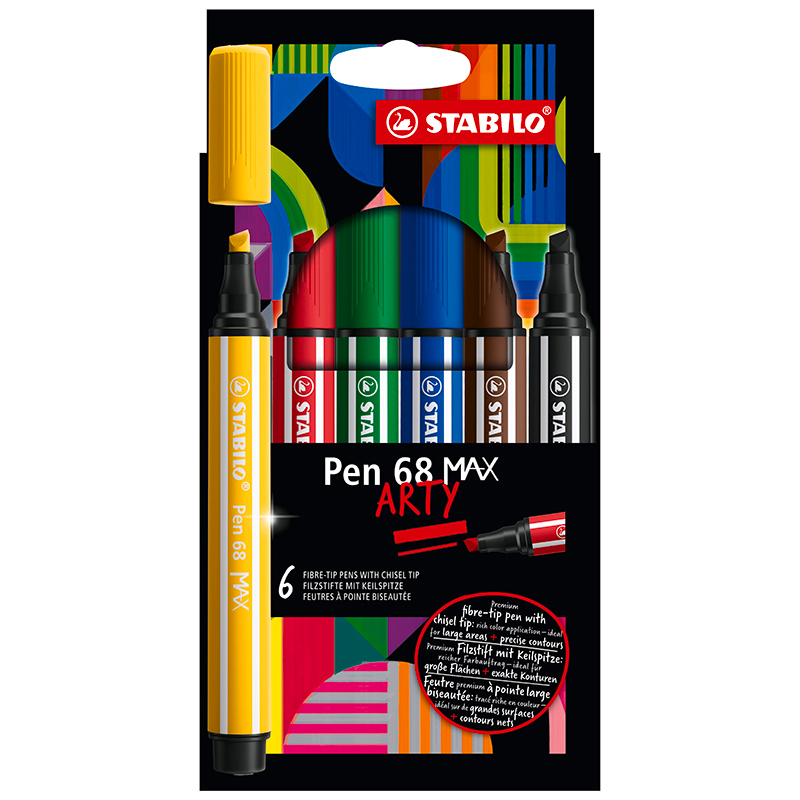 Stabilo Pen 68 Max 6 stuks Arty